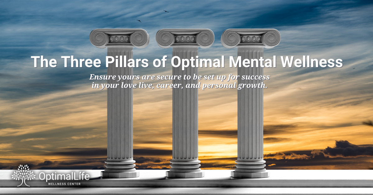 The Three Pillars Of Optimal Mental Wellness Optimallife Wellness Center